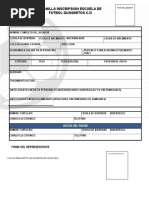 Plantilla de Inscripción | PDF | Asociación de Futbol | Deportes