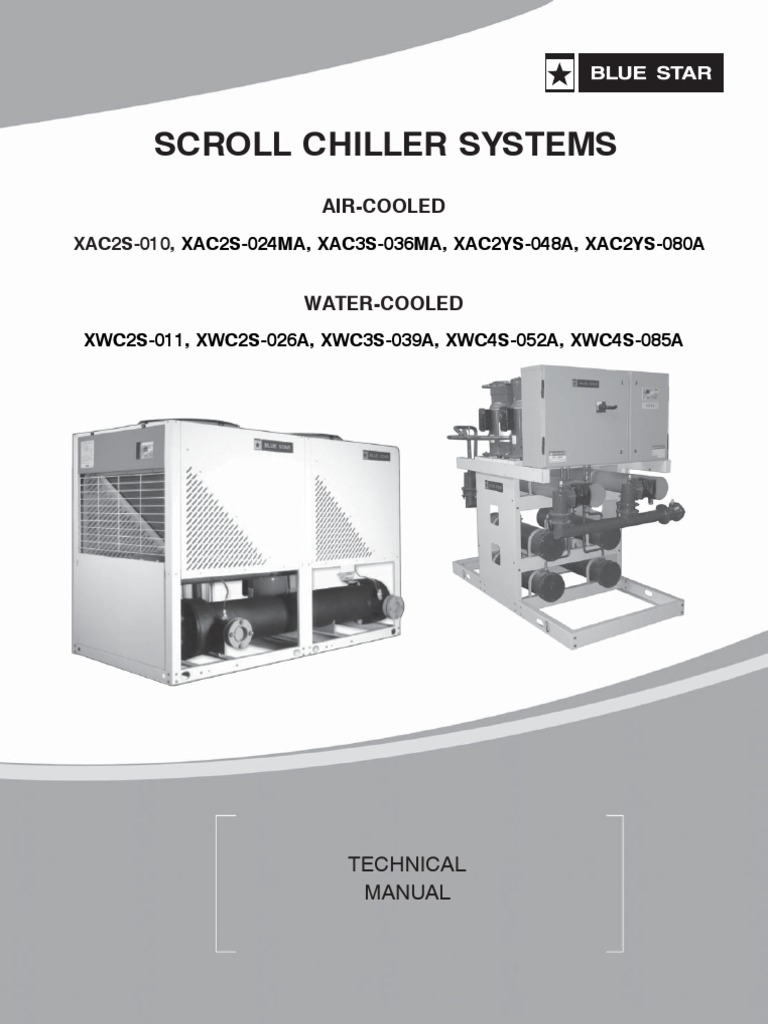 Blue Star Scroll Chiller Manual | PDF | Air Conditioning ...