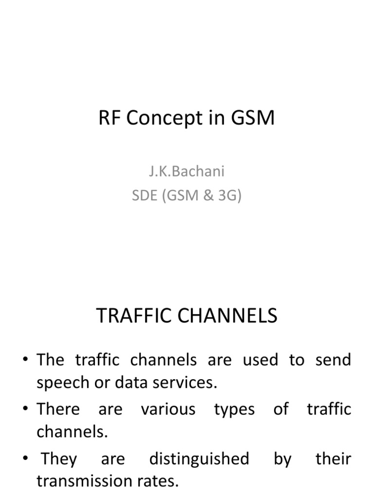 RF Concepts in GSM | Download Free PDF | Radio Resource Management ...