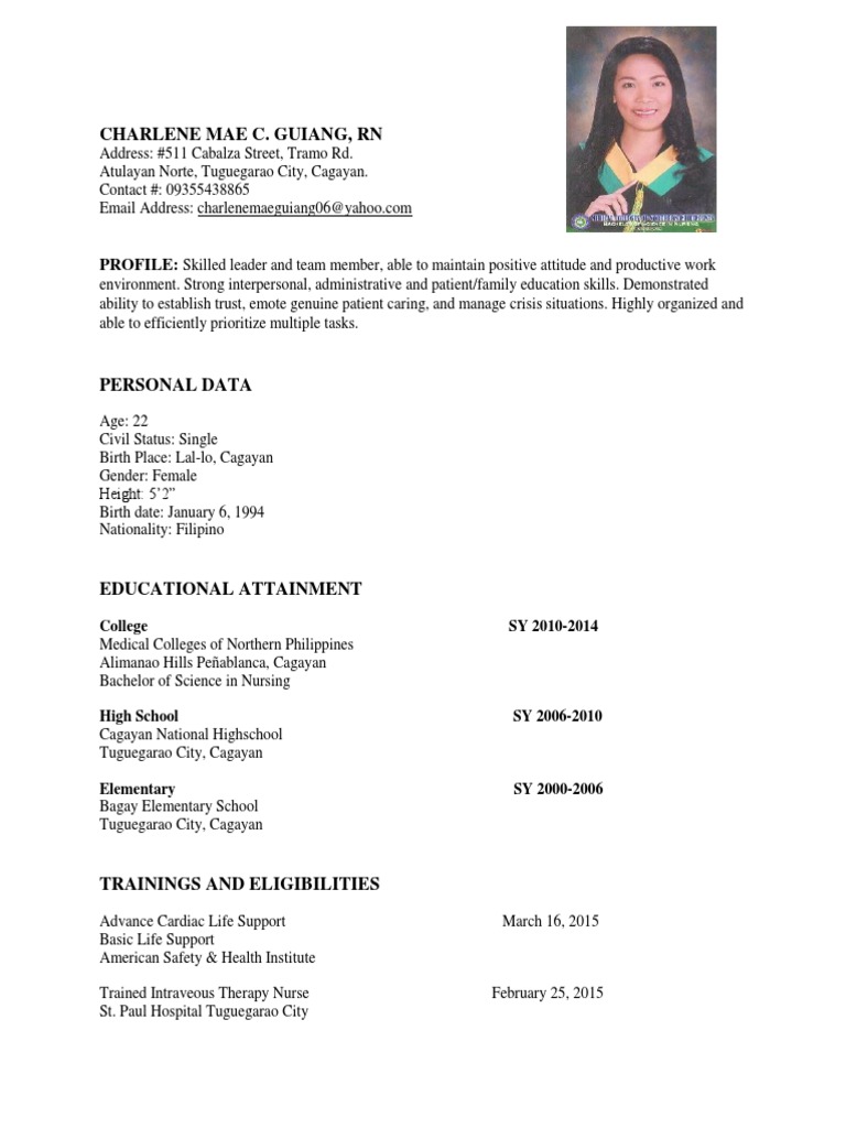 Charlene Mae Guiang Resume | PDF