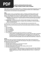 OPVL Source Analysis | PDF | Primary Sources | Evaluation