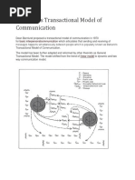 Barnlund's Transactional Model of Communication | PDF | Communication ...