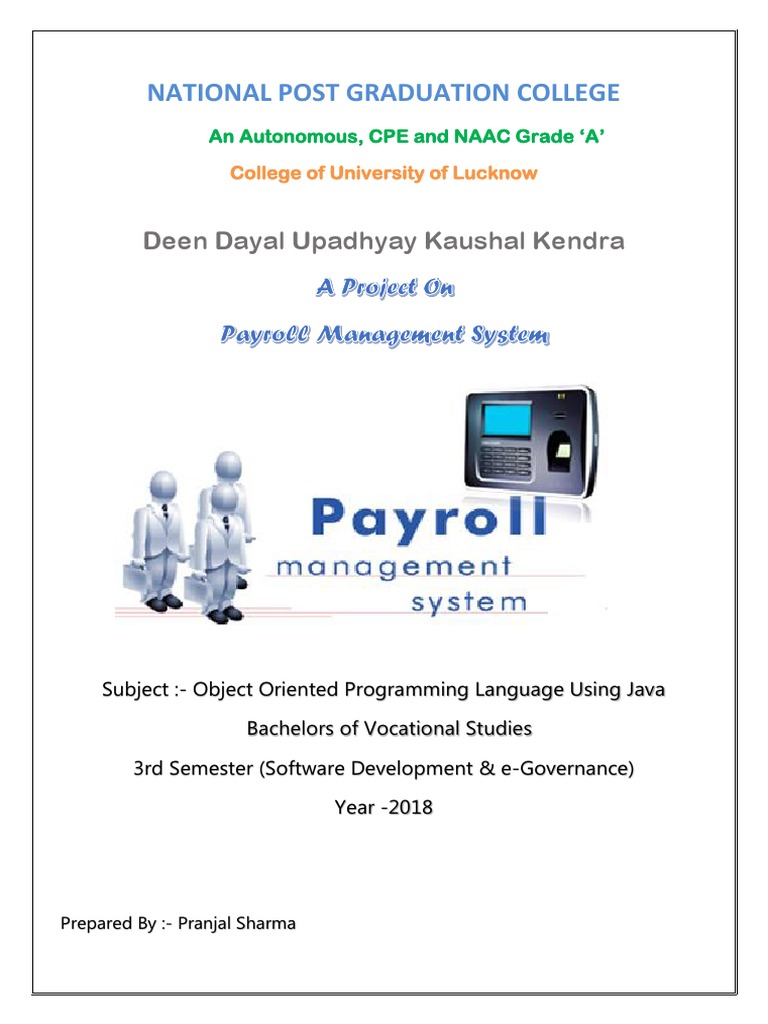 PayRoll Management System | PDF | Payroll | Areas Of Computer Science