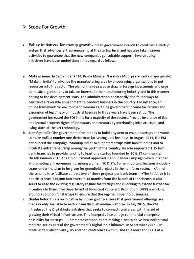Scope For Growth | Download Free PDF | Startup Company | Small Business ...