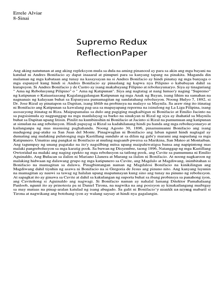 Supremo Redux | PDF