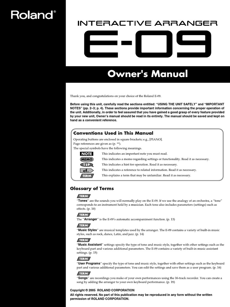 Roland E09 PDF | PDF | Ac Power Plugs And Sockets | Electrical Connector