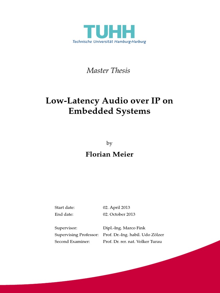 Meier Audio Over Ip Embedded PDF | PDF | Data Compression | Embedded System