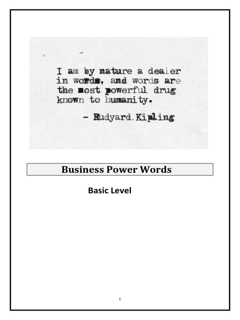 Business Vocabulary List | PDF | Sales | Business