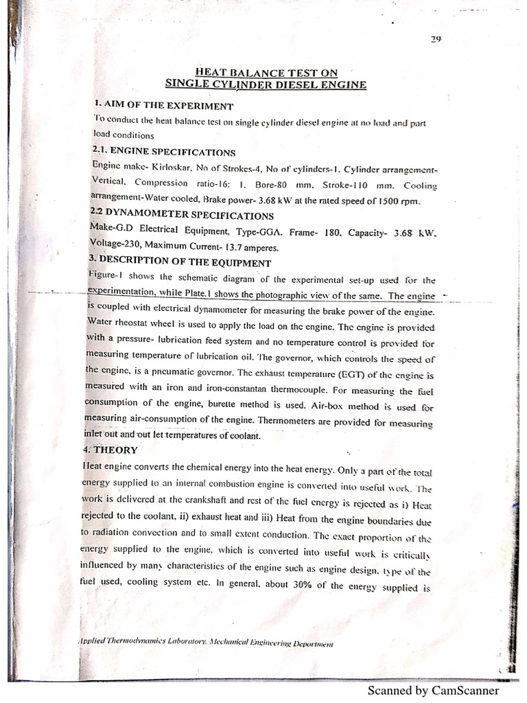 Heat Balance ATHT | PDF