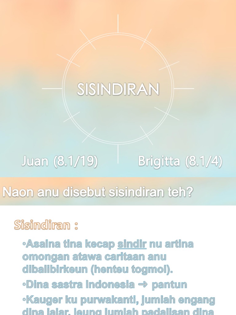 Sunda Sisindiran | PDF