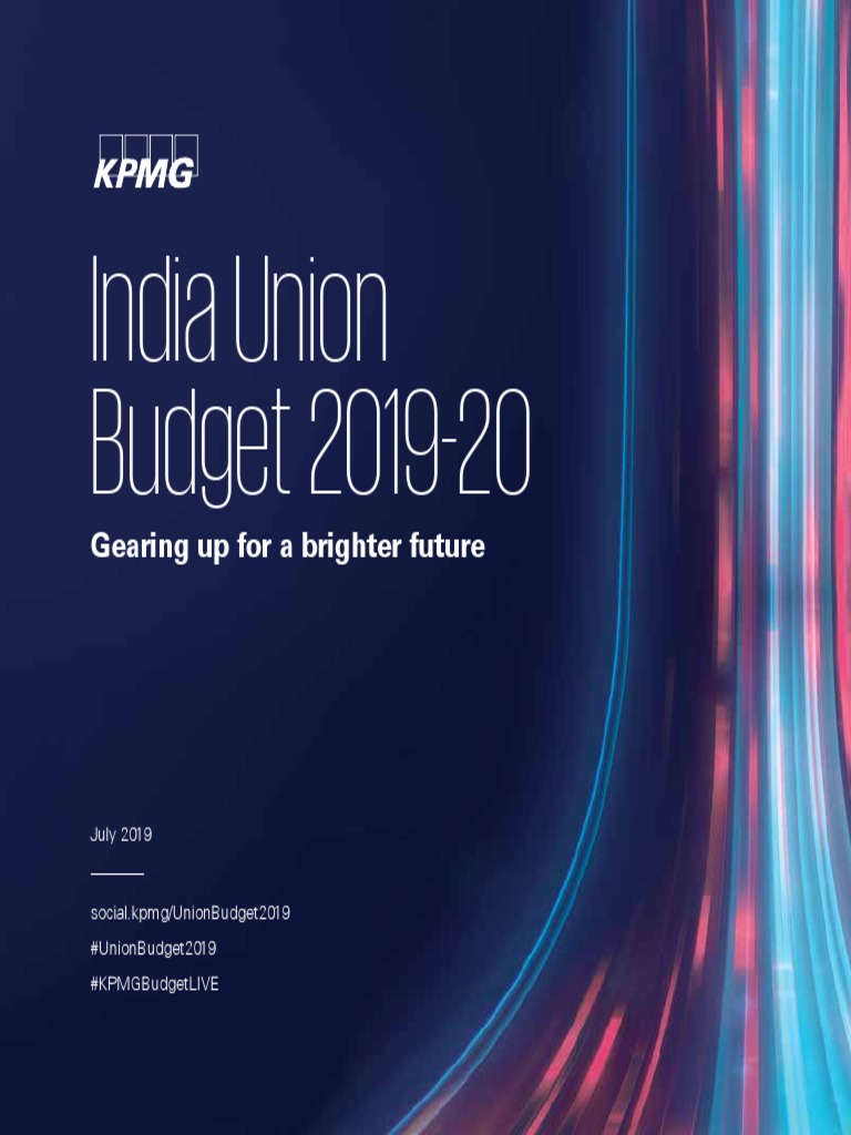 India Union Budget 2019 20 | PDF | Reserve Bank Of India | Taxes