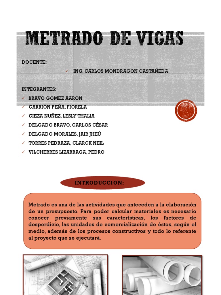 Metrado de Vigas 2018 Ii | PDF | Hormigón | Volumen
