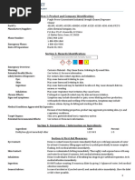 Dettol Surface Cleaner Safety Data Sheet | PDF | Occupational Safety ...