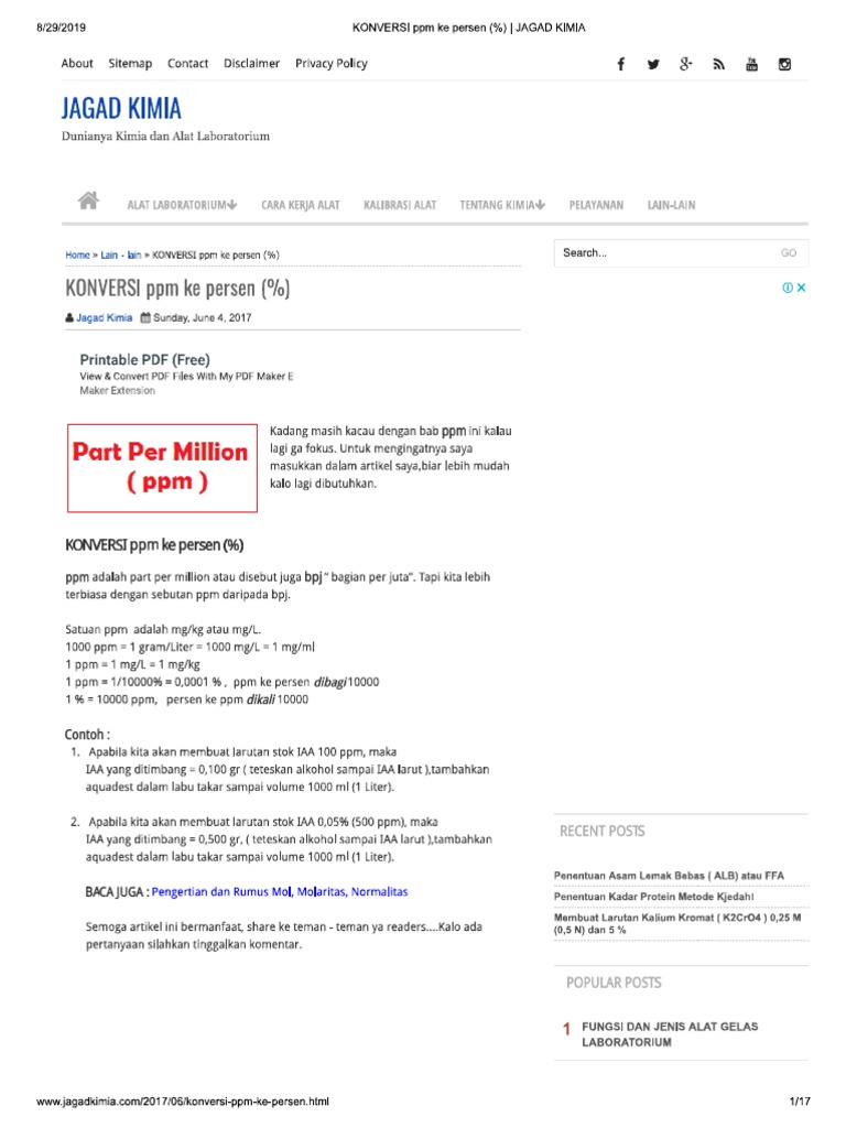 Perhitungan PPM | PDF