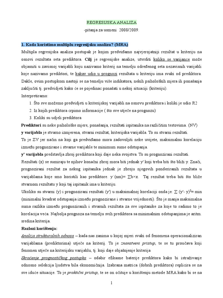 Skripta, Odgovori Za Usmeni | PDF