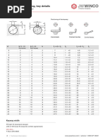Metric Key & Keyway Dimensions Per ISO/R773 - Js9 Width Tolerance | PDF ...
