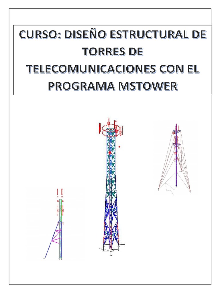 Brochure Curso Mstower - Agosto | PDF | Science | Ingeniería