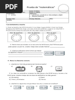 Prueba de Reloj para Segundo Básico | PDF | Reloj | Hora