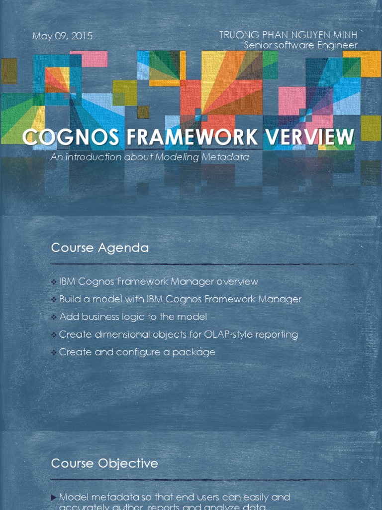 Model metadata for reporting with IBM Cognos Framework Manager | PDF | Metadata | Databases