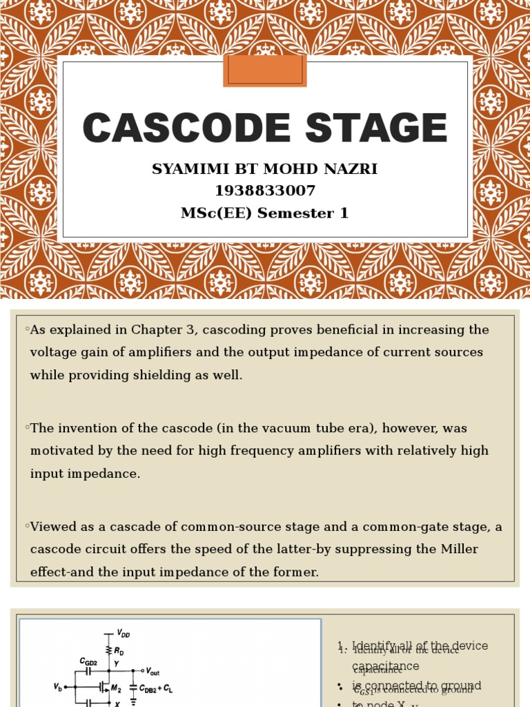 Cascode Stage (SYAMIMI) | PDF | Electricity | Electromagnetism