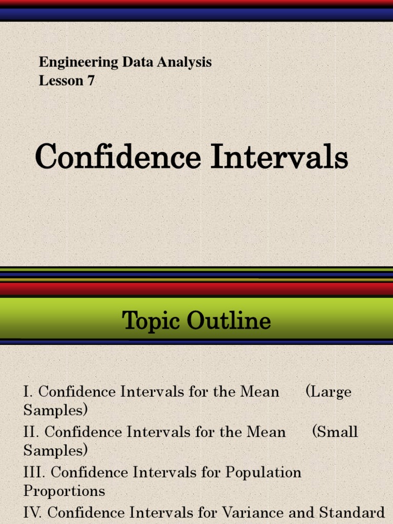 Lesson 7 | PDF | Confidence Interval | Errors And Residuals