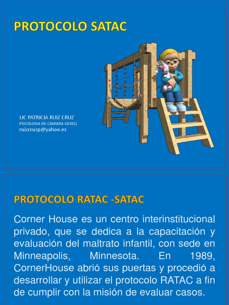 Protocolo SATAC para Maltrato Infantil | PDF | Abuso sexual | Ciencias ...