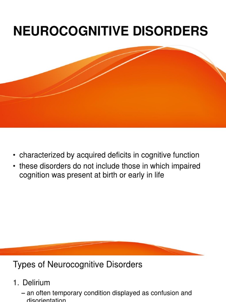 Understanding Neurocognitive Disorders | PDF | Medical Diagnosis ...