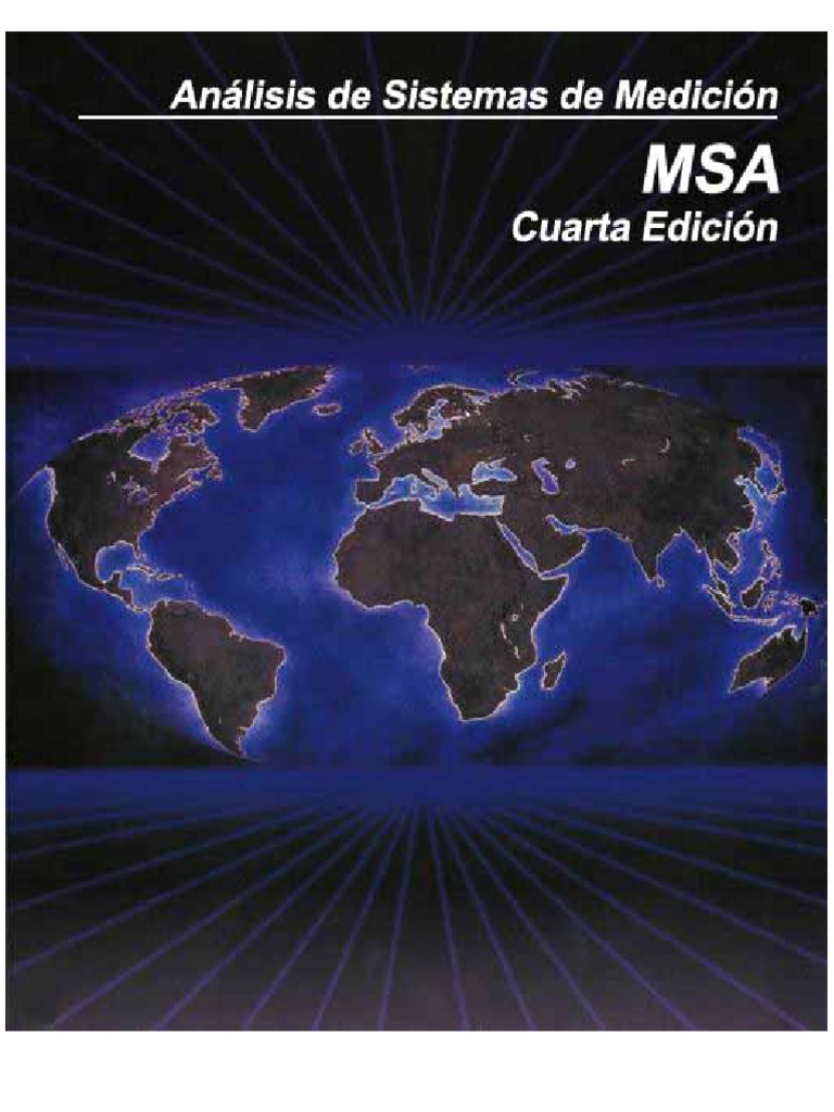 MSA Español-4ta. Edicion PDF | PDF | Medición | Calibración