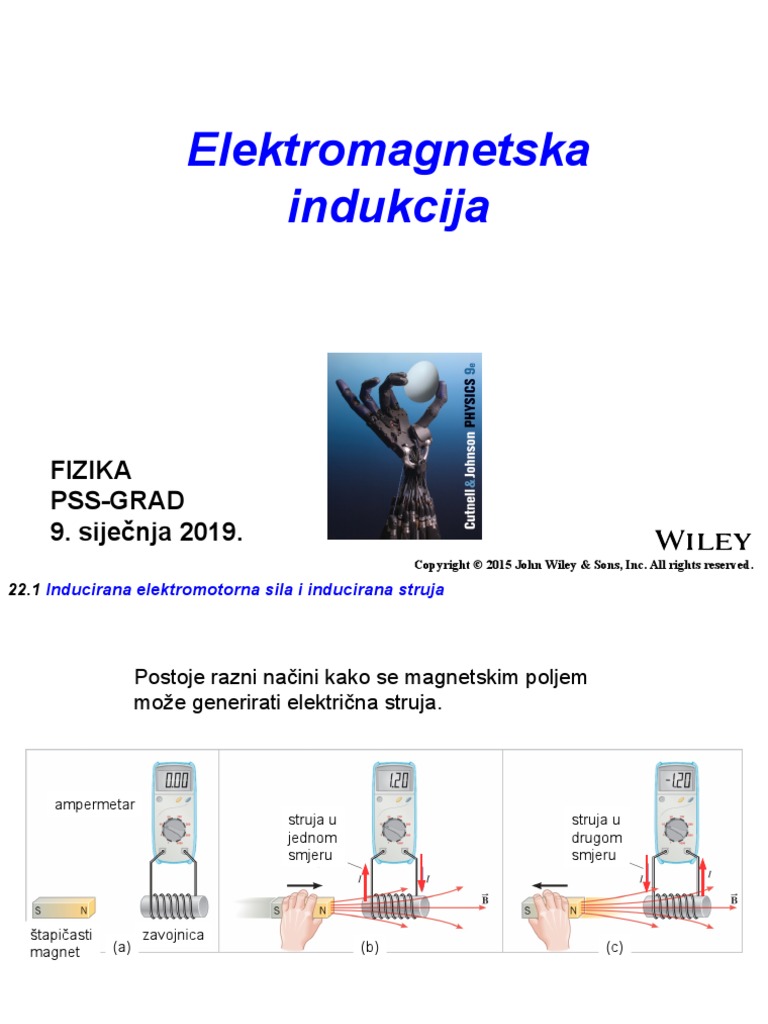 p22 Elektromagnetska Indukcija 2018 2019 | PDF
