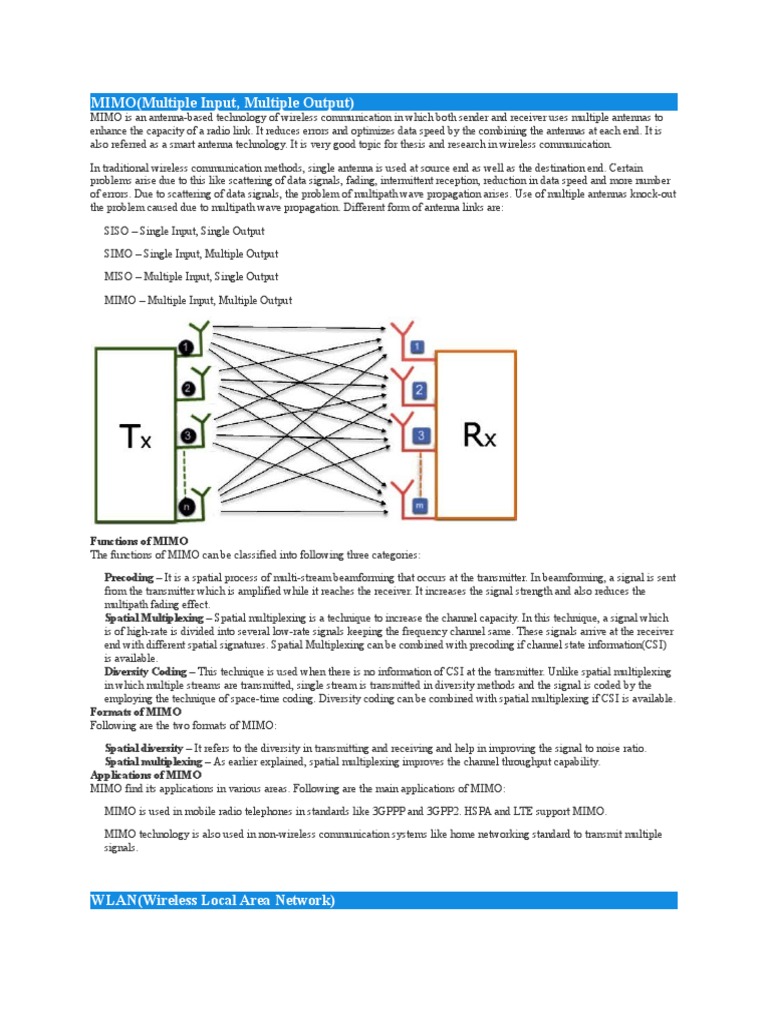Thesis Topic in Wireless | PDF | Mimo | Wireless Lan