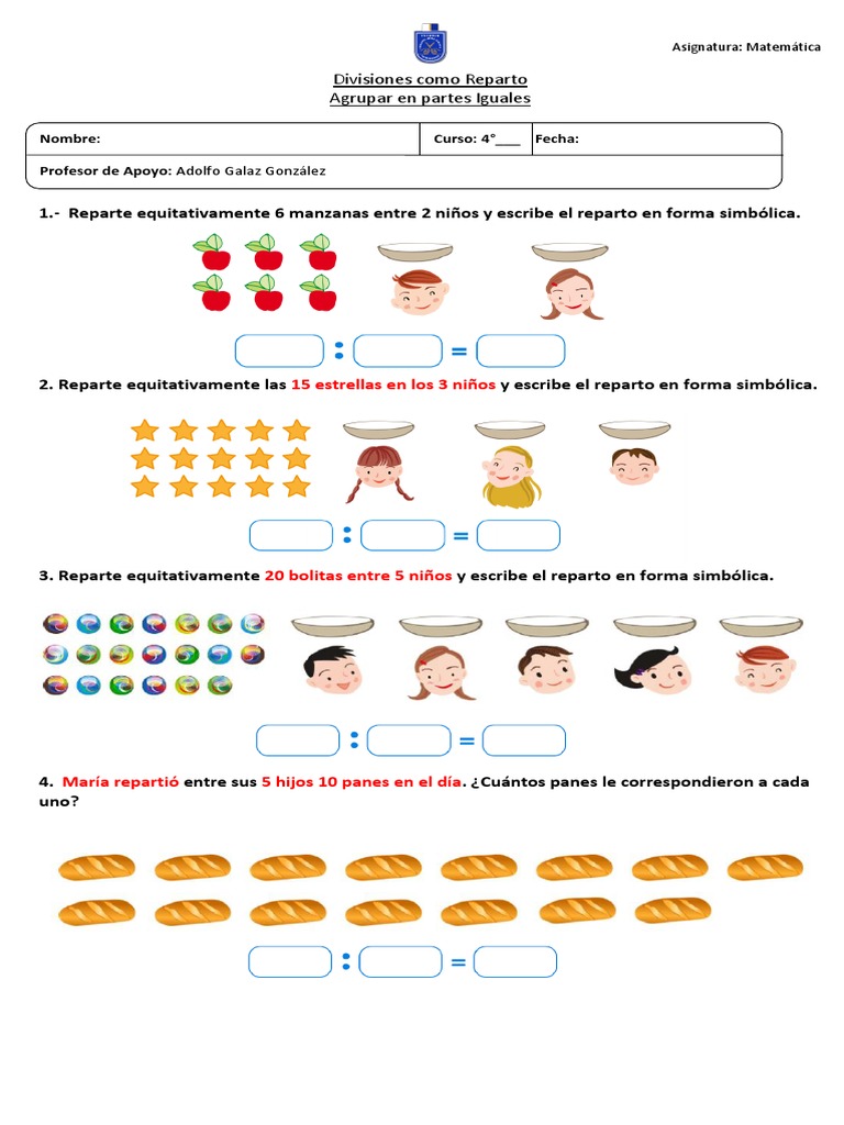 Guia Divisiones 3° A | PDF