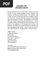 Òbàrà Ogbe: Ifa Divination Insights | PDF | Santería