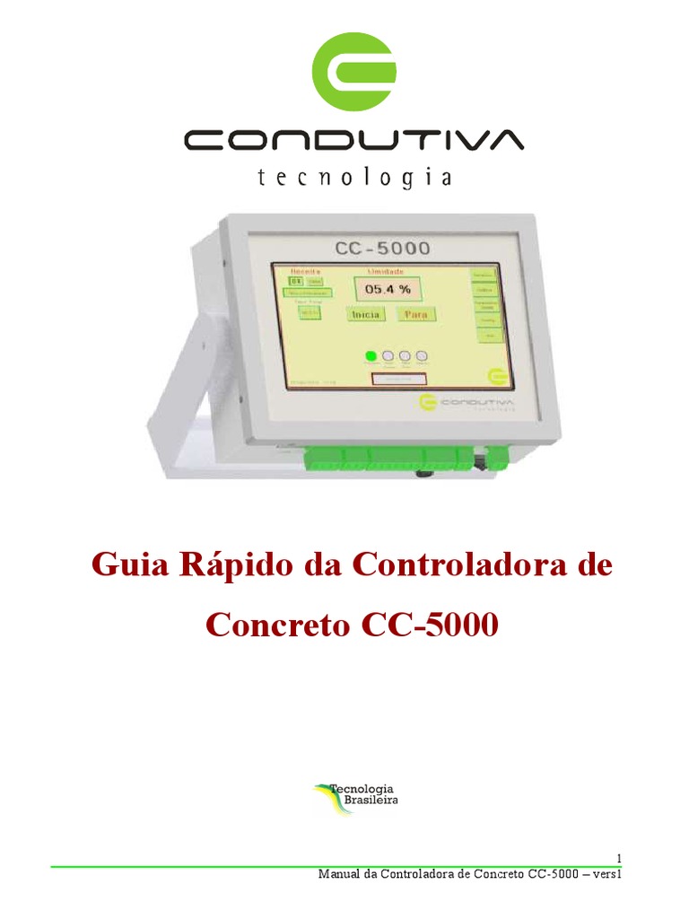 CC 5000 V 1 Manual | PDF | Controlador lógico programável | Umidade