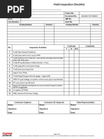 Piping Field Inspection Checklist | PDF | Pipe (Fluid Conveyance ...