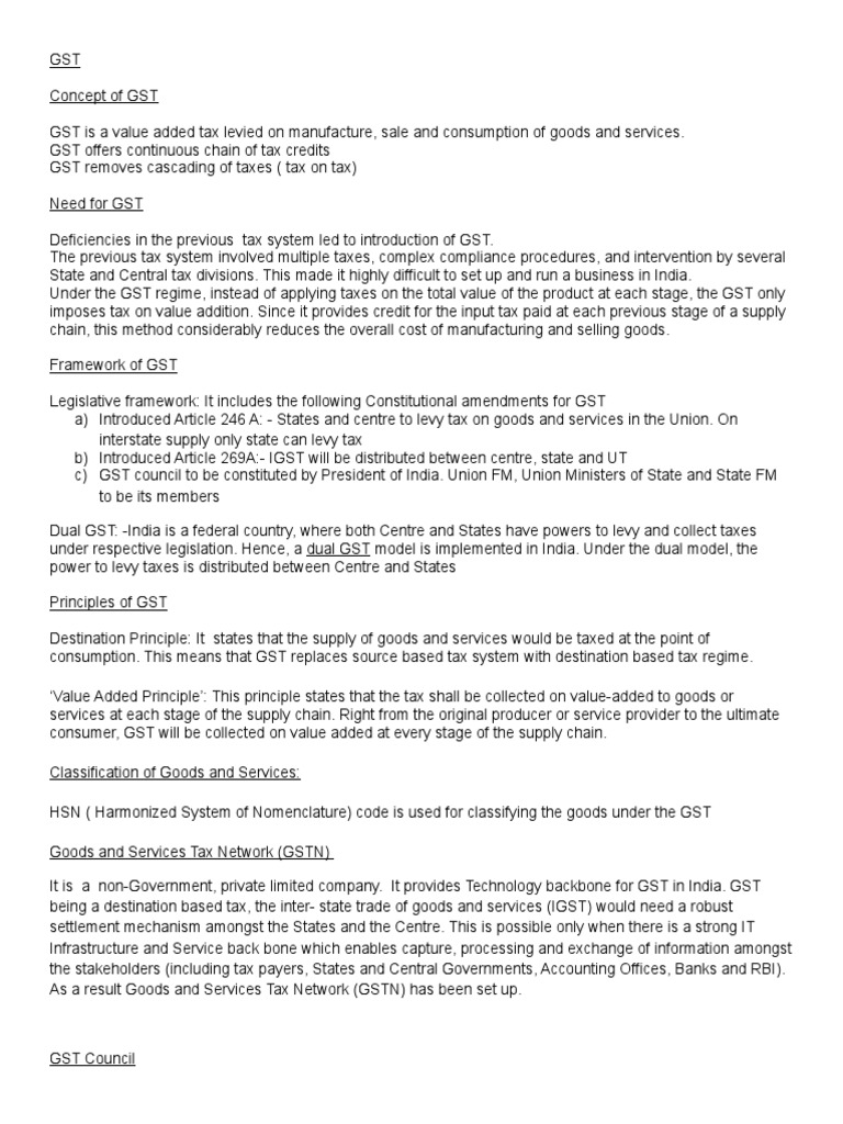 GST Module 1 | PDF | Value Added Tax | Excise