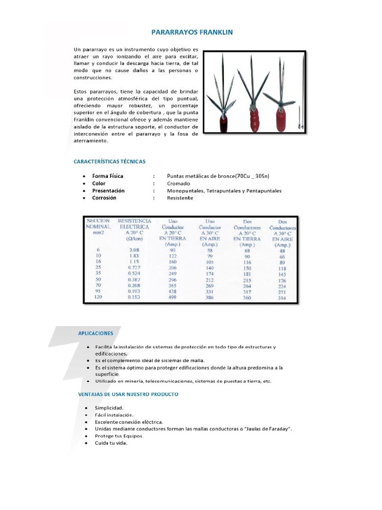 Pararrayo Tetrapuntal Ok | PDF