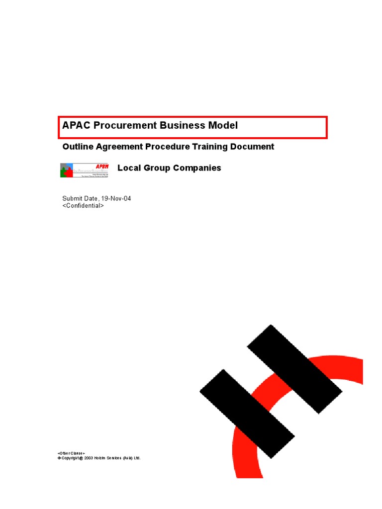 Outline Agreement Procedure | PDF | Business | Economies