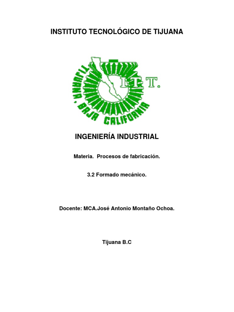 Procesos de Formado Mecánico en Metales | PDF | Extrusión | Forjar