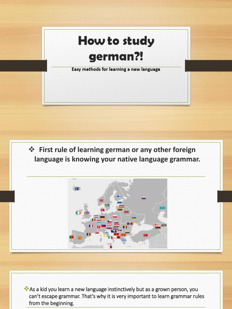 How To Study German | PDF