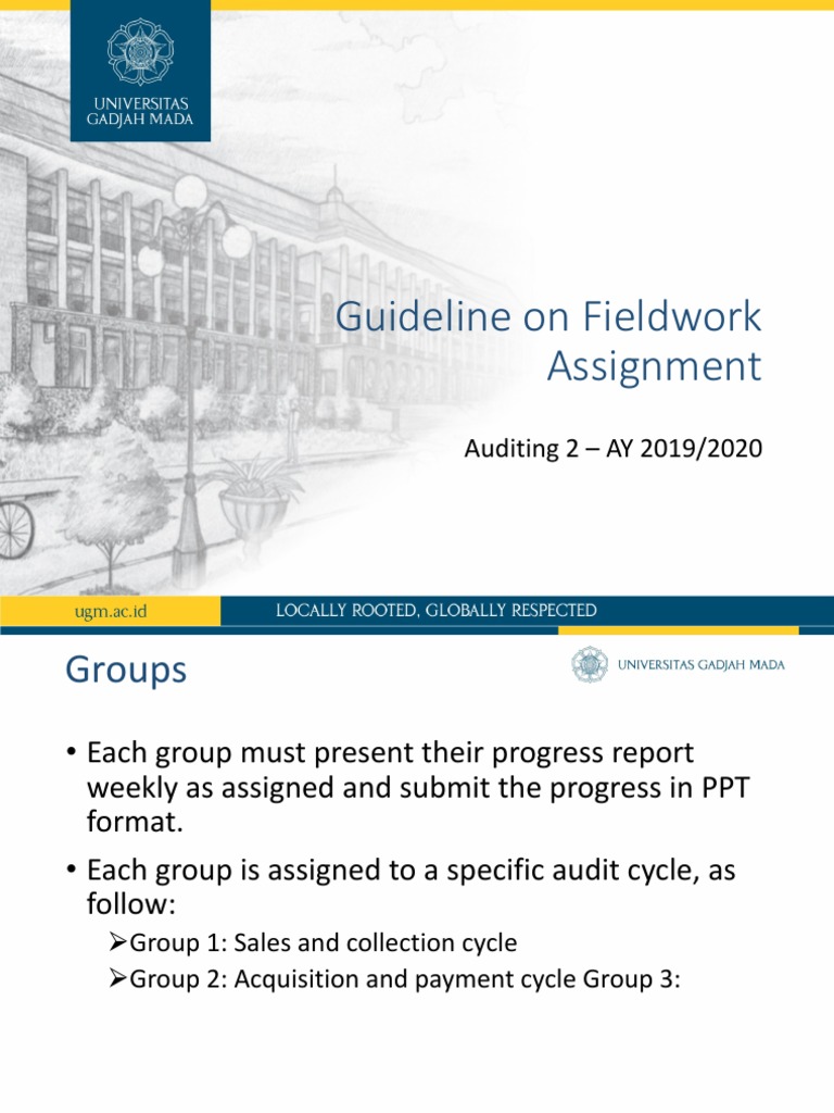 Auditing2 - Guideline Fieldwork Assignment IUP | PDF | Internal Control ...