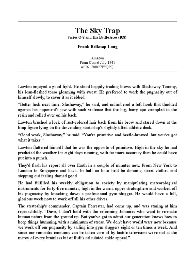 Sky Trap, The (2009) | PDF | Methane | Nature