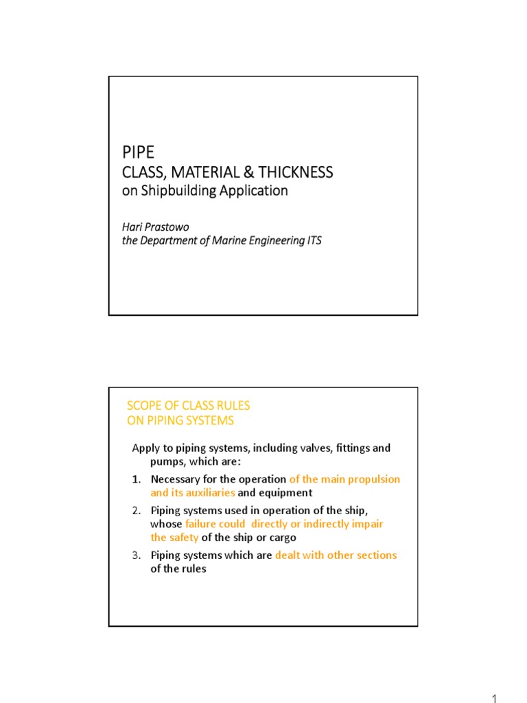 Pipes Spec & Pipe Class | PDF | Pipe (Fluid Conveyance) | Mechanical ...