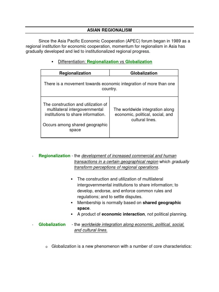 Globalization in Asia | PDF | Globalization | Economic Development
