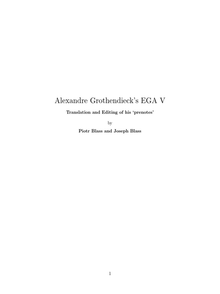 Ega V | PDF | Field (Mathematics) | Module (Mathematics)
