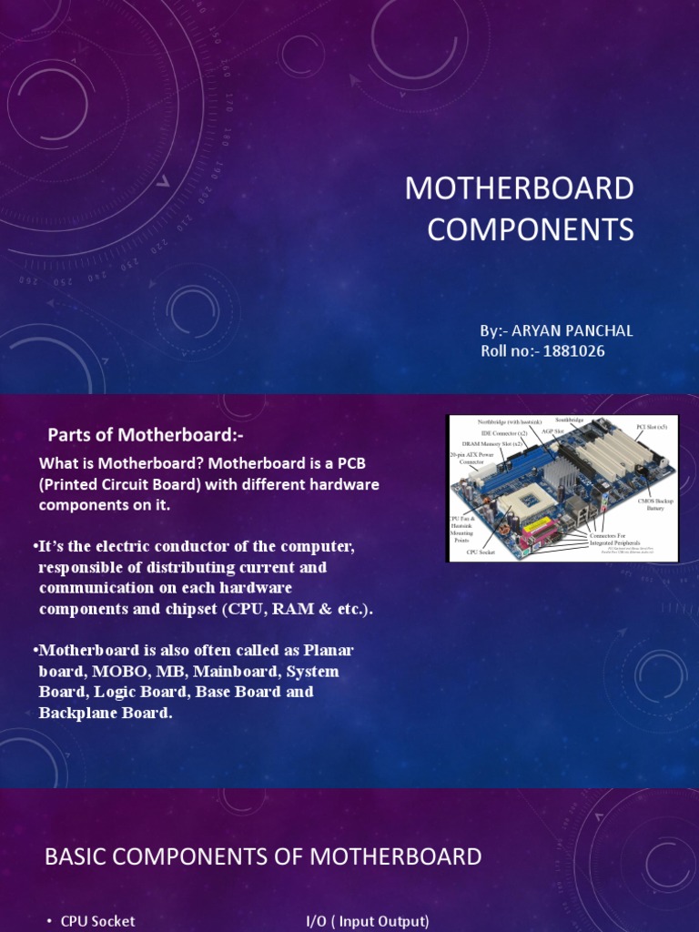 An In-Depth Look at the Key Components of a Computer Motherboard | PDF | Personal Computing ...