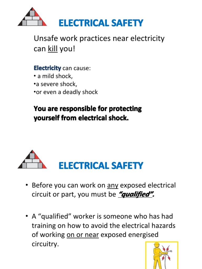 Electrical Safety Rev | PDF | Occupational Safety And Health | Power ...