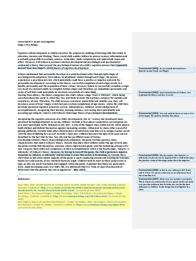 Draft Investigation | PDF | Developmental Psychology | Emergence