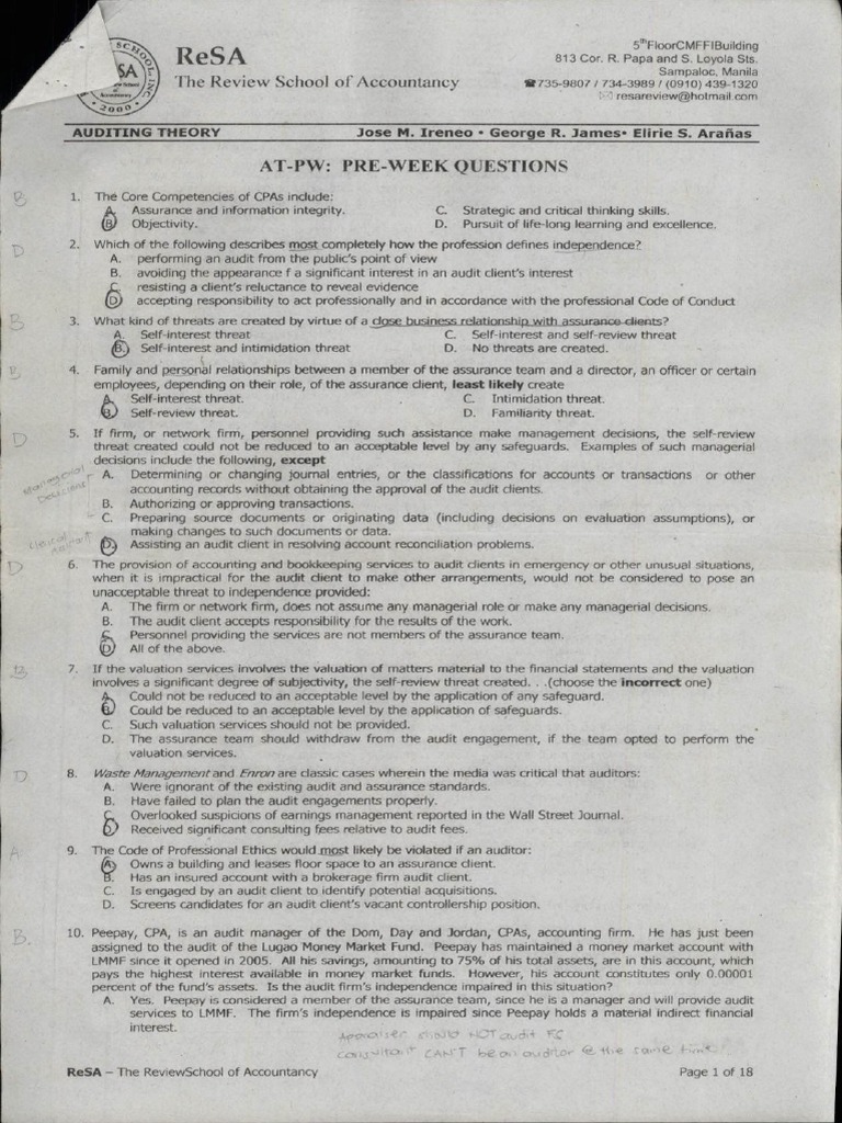 Resa - Audit Theory | PDF