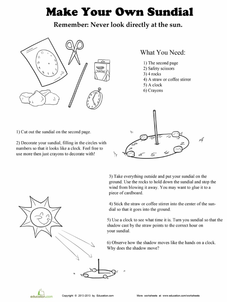Make Your Own Sundial | PDF