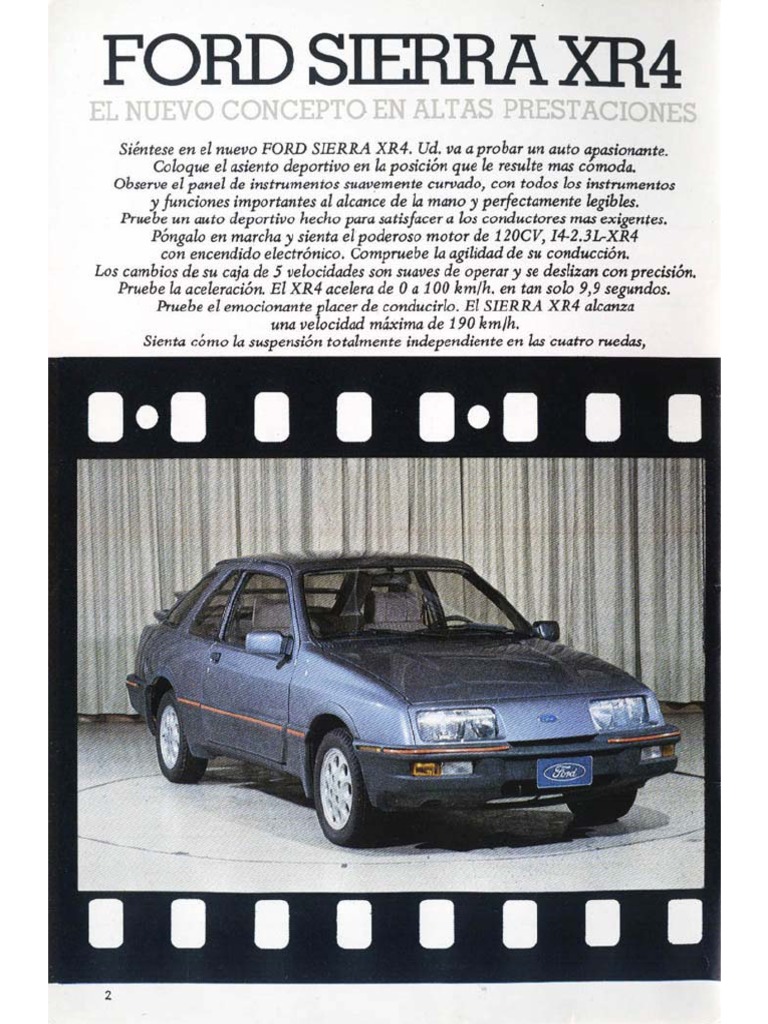 Ford Sierra XR 4 | PDF